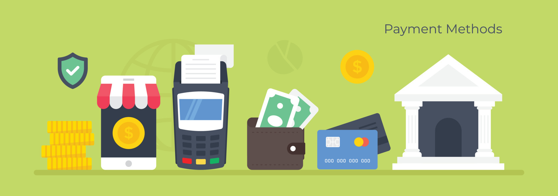 Trendy Payment Method 14605147 Vector Art at Vecteezy