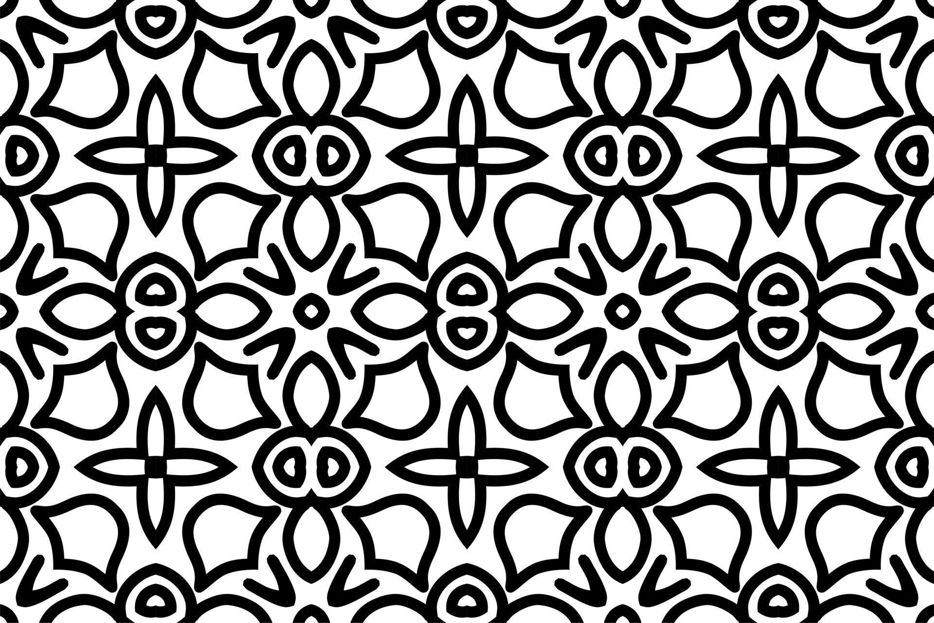 SEAMLESS PATTERN. BLACK AND WHITE SIMPLE BACKGROUND. 14605816 Vector ...