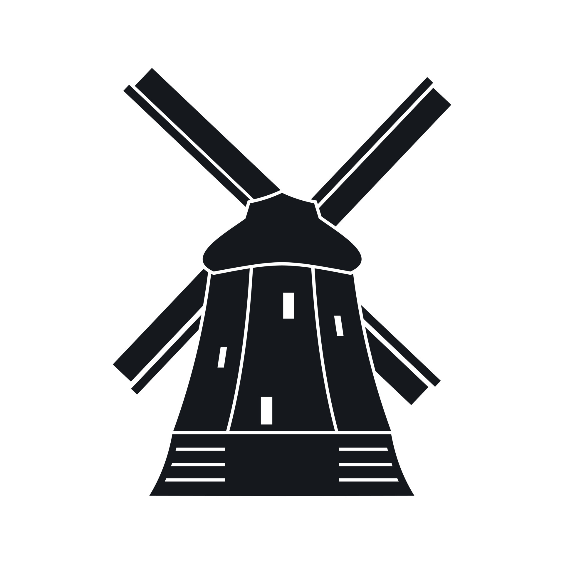 Mill icon, simple style 14607204 Vector Art at Vecteezy