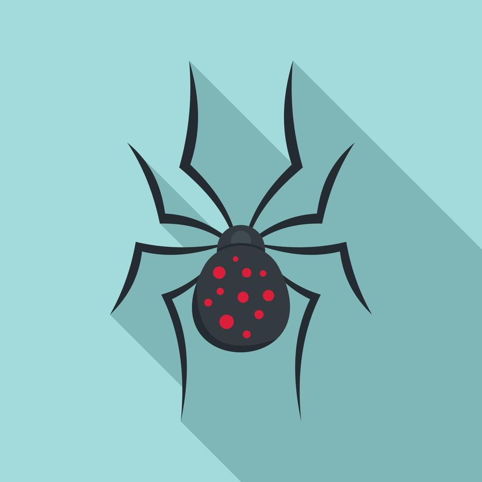 Spider icon, flat style 14607262 Vector Art at Vecteezy
