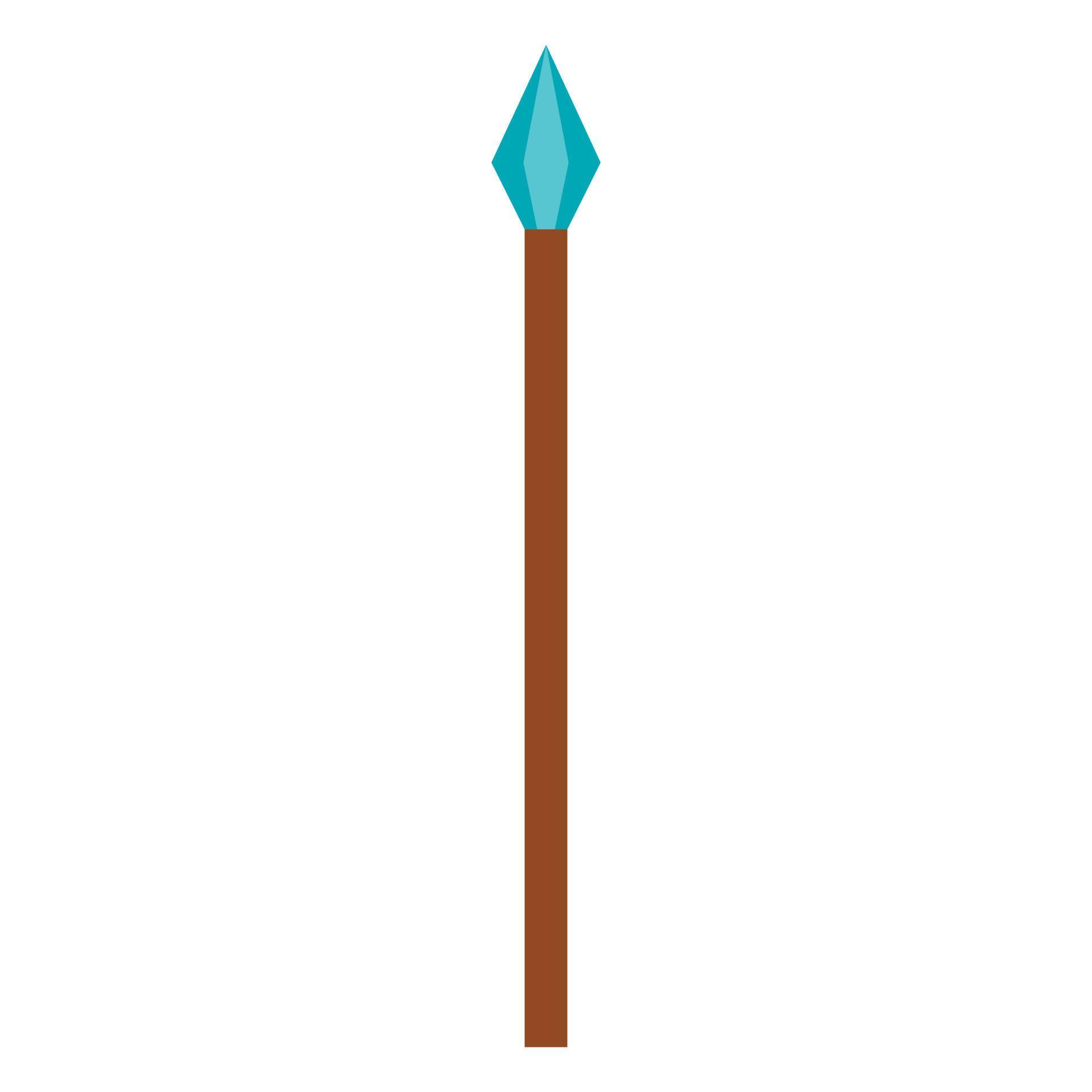 Medieval spear icon, flat style 14607964 Vector Art at Vecteezy