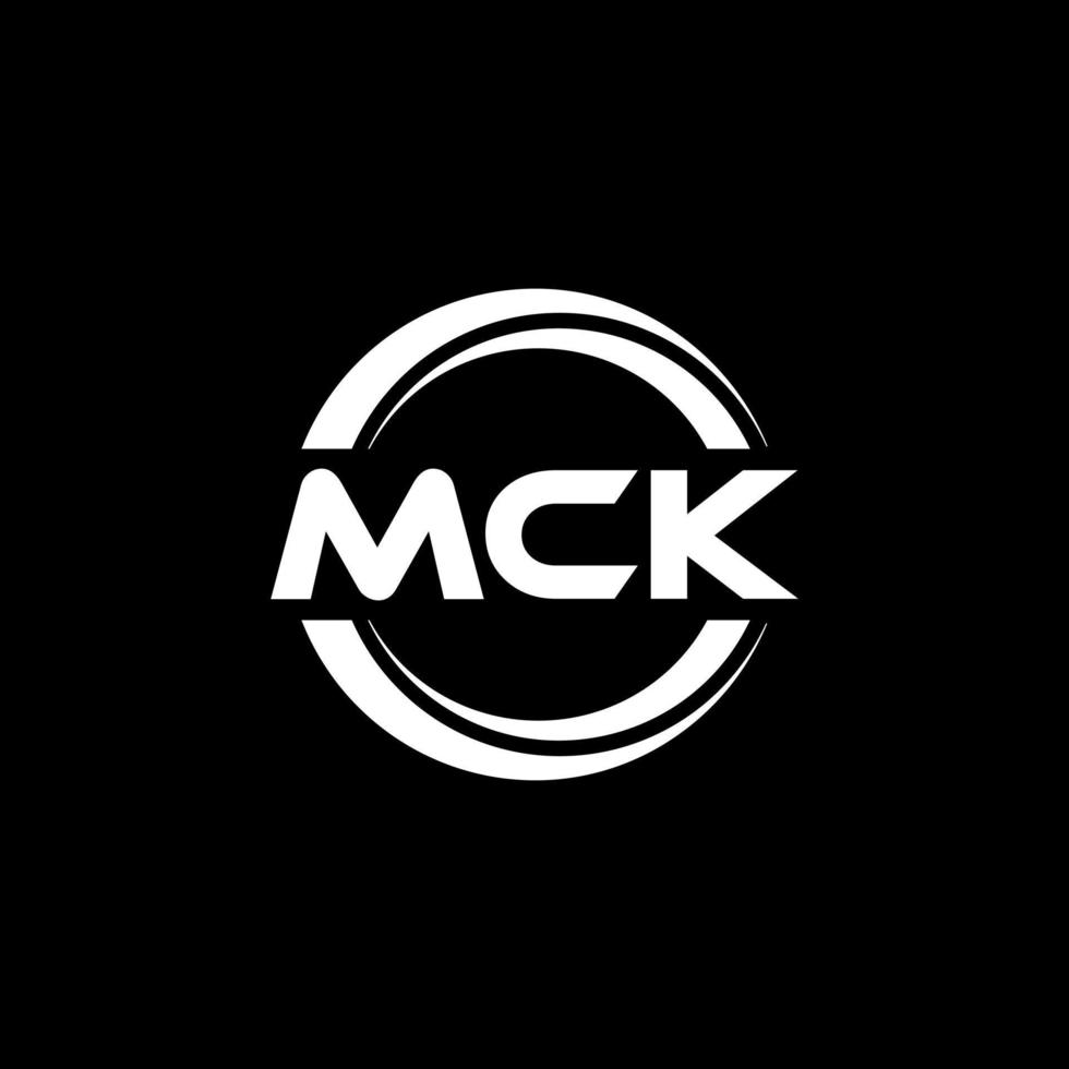 diseño del logotipo de la letra mck en la ilustración. logotipo vectorial, diseños de caligrafía ...