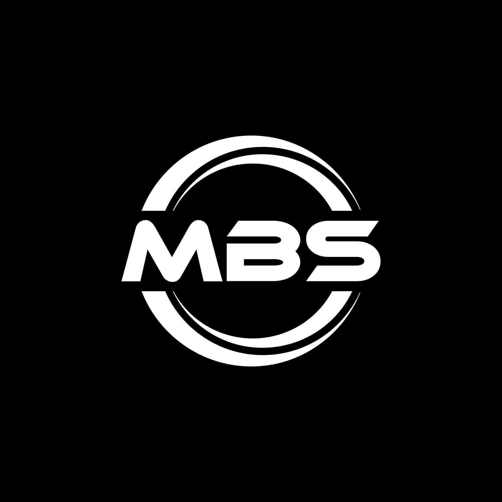 diseño de logotipo de letra mbs en ilustración. logotipo vectorial, diseños de caligrafía para ...