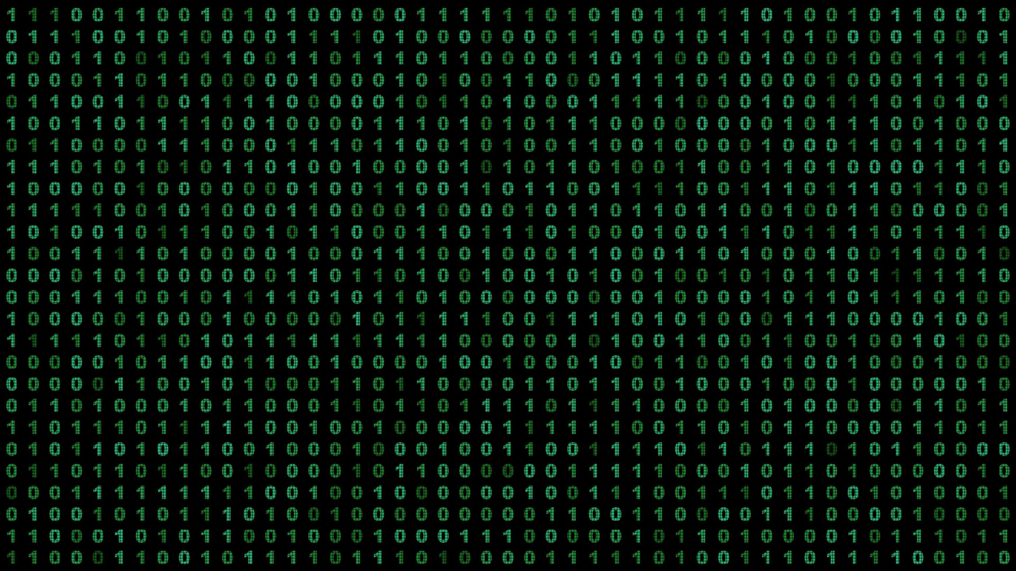 Abstract Futuristic Cyberspace With Binary Codedigital Binary Data Matrix Background With