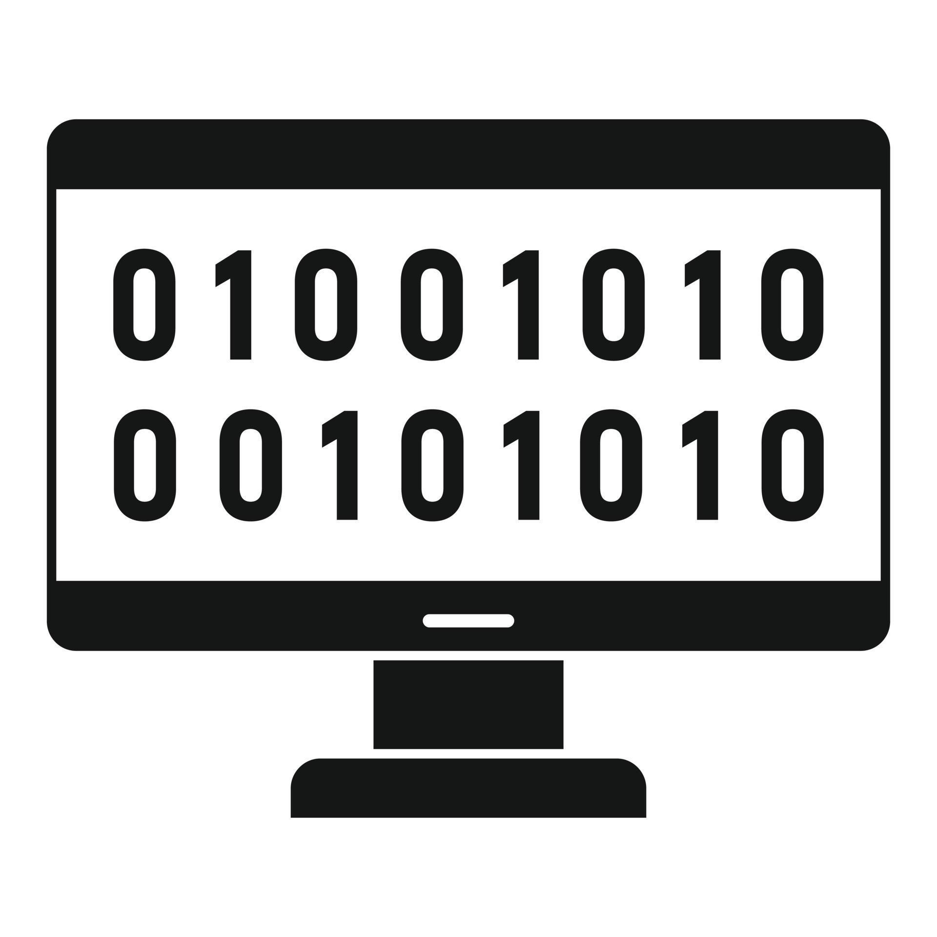 Ai monitor code icon, simple style 14612858 Vector Art at Vecteezy