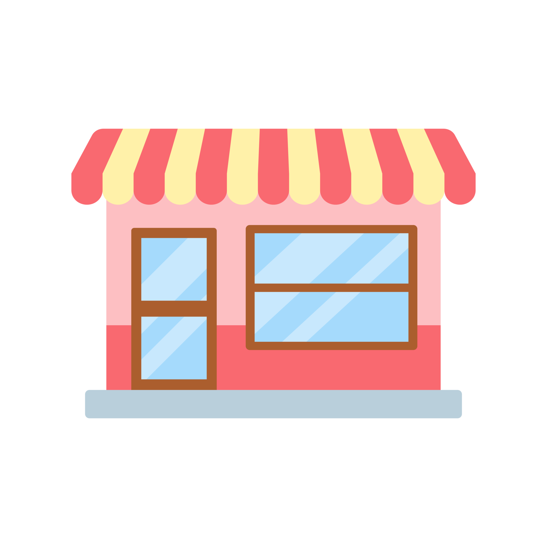 Supermarkets with colorful awnings Ideas to open an online store ...
