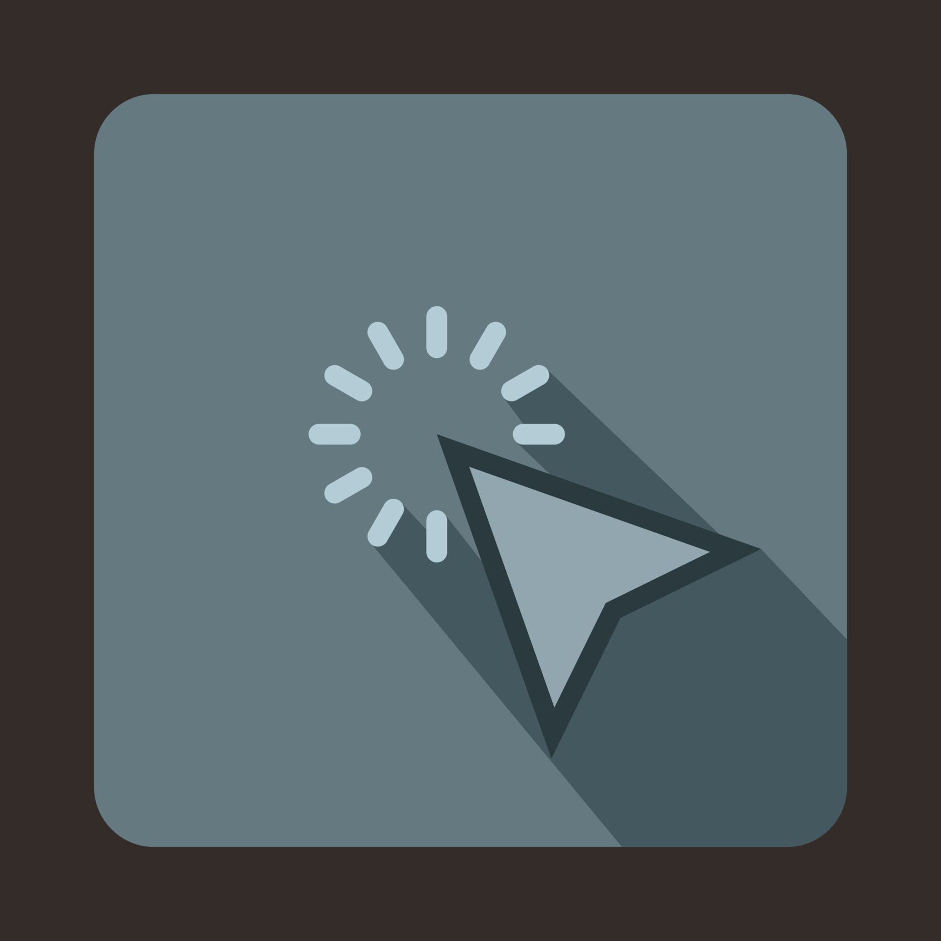 Mouse cursor is over object icon, flat style 14616492 Vector Art at ...