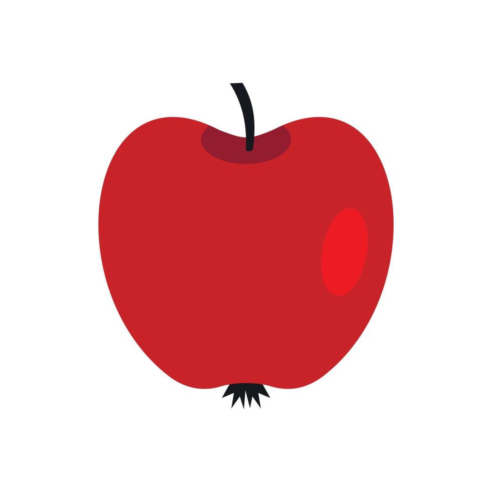 Red apple icon, flat style 14618034 Vector Art at Vecteezy Red apple icon, flat style 14618034 Vector Art at Vecteezy