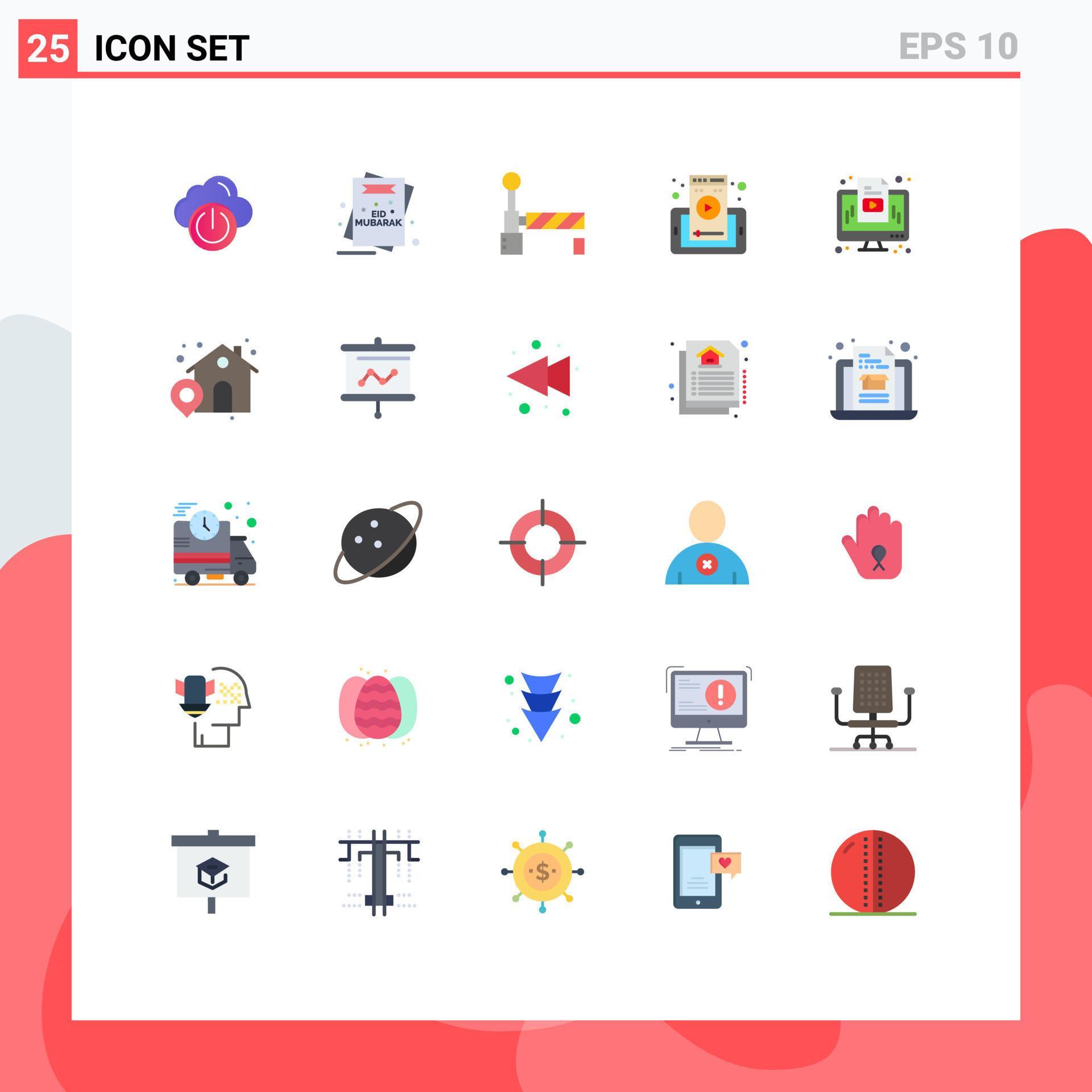 Stock Vector Icon Pack of 25 Line Signs and Symbols for marketing cell ...