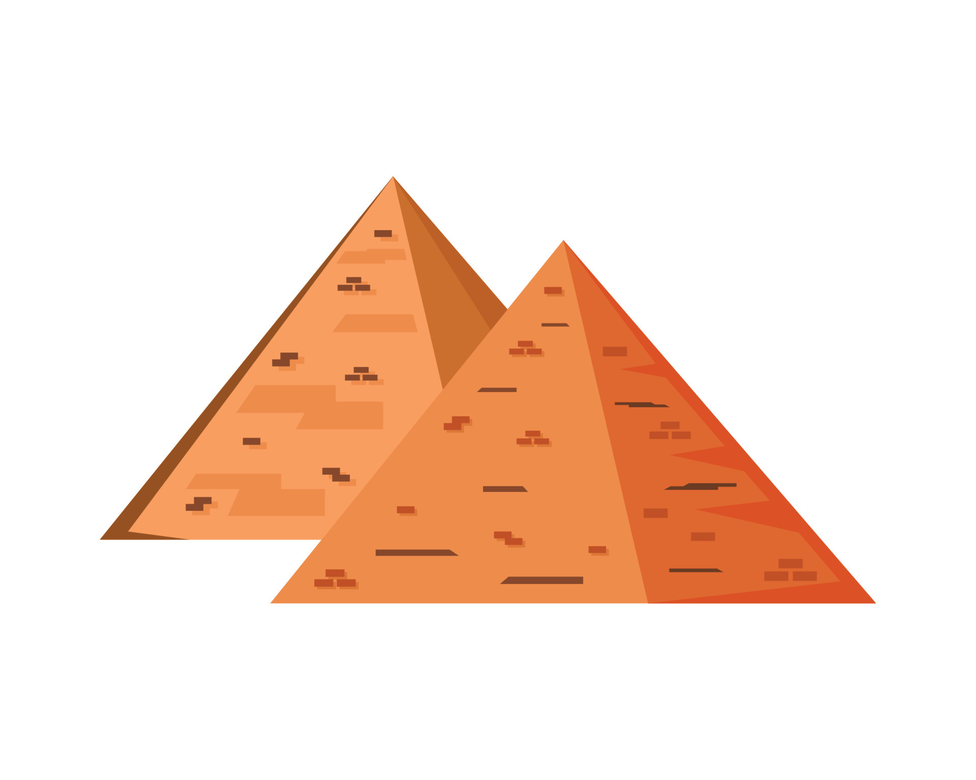 Egyptian pyramids famous landmark 14619603 Vector Art at Vecteezy