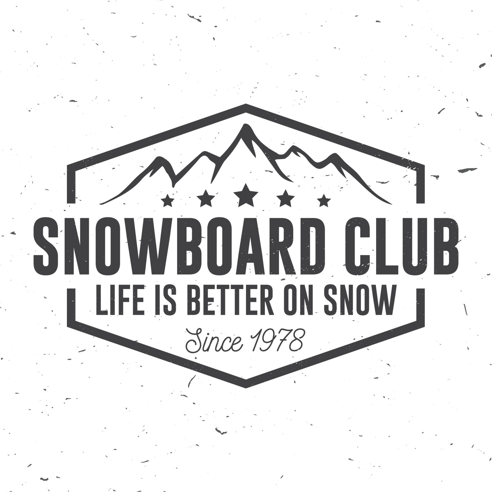 Snowboard Club. Vector illustration. Concept for shirt, print, stamp or ...