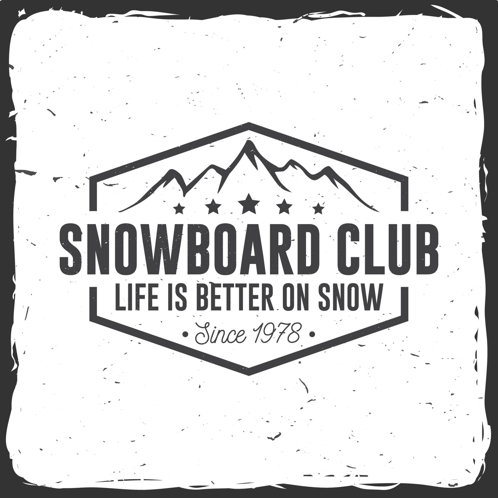 Snowboard Club. Vector illustration. Concept for shirt, print, stamp or ...