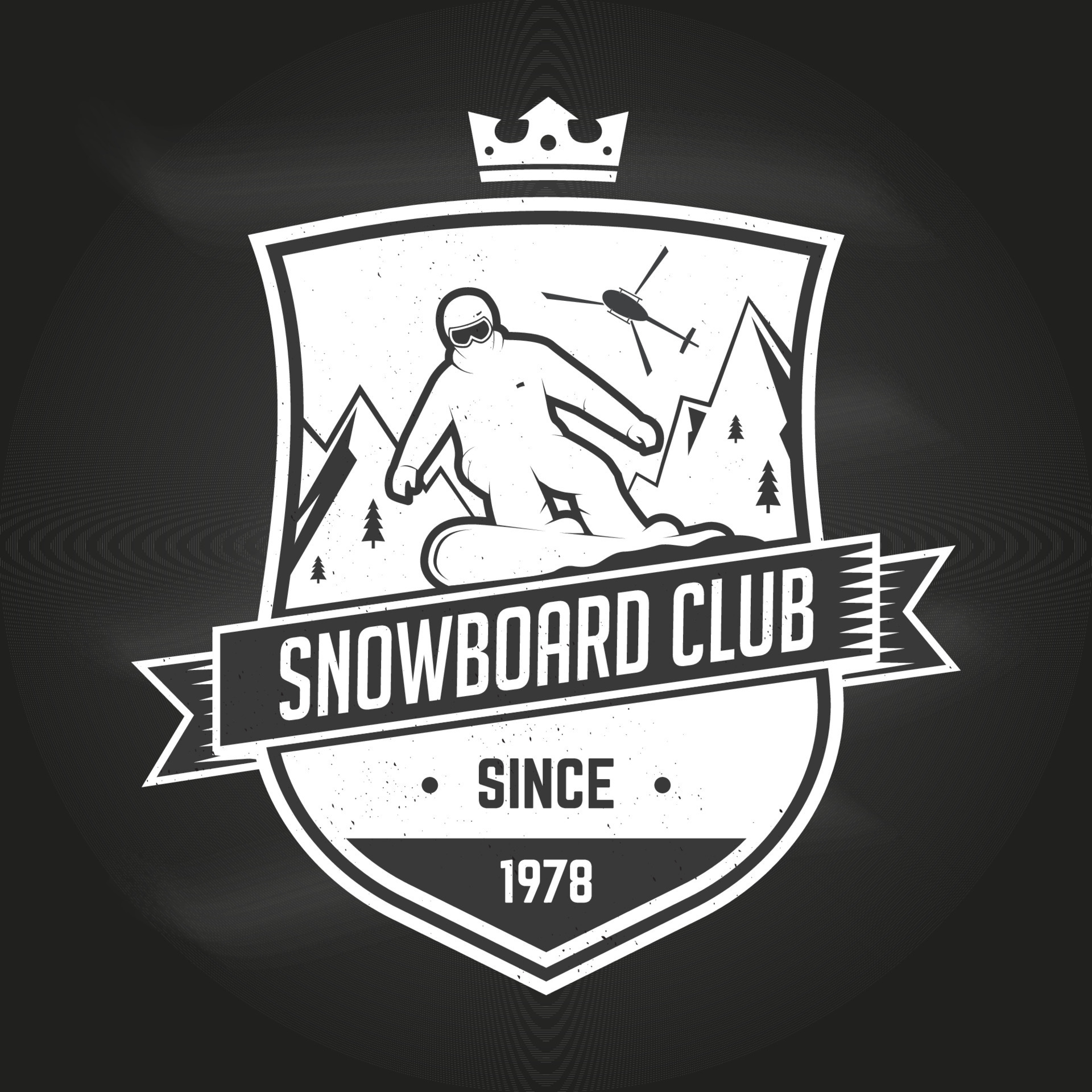Snowboard Club. Vector illustration. 14620167 Vector Art at Vecteezy