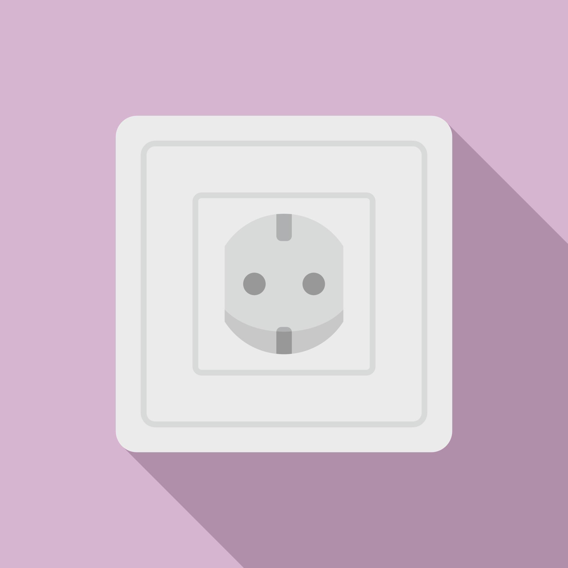 Type F power socket icon, flat style 14620244 Vector Art at Vecteezy