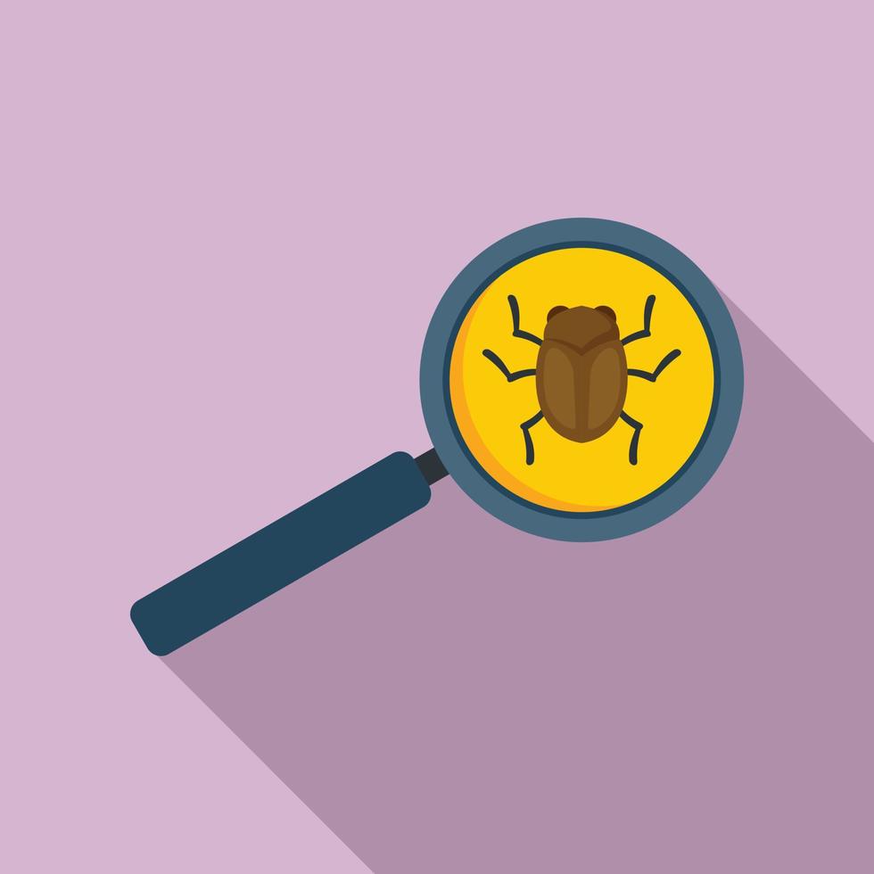 Search Software Bug Icon Flat Style 14621420 Vector Art At Vecteezy