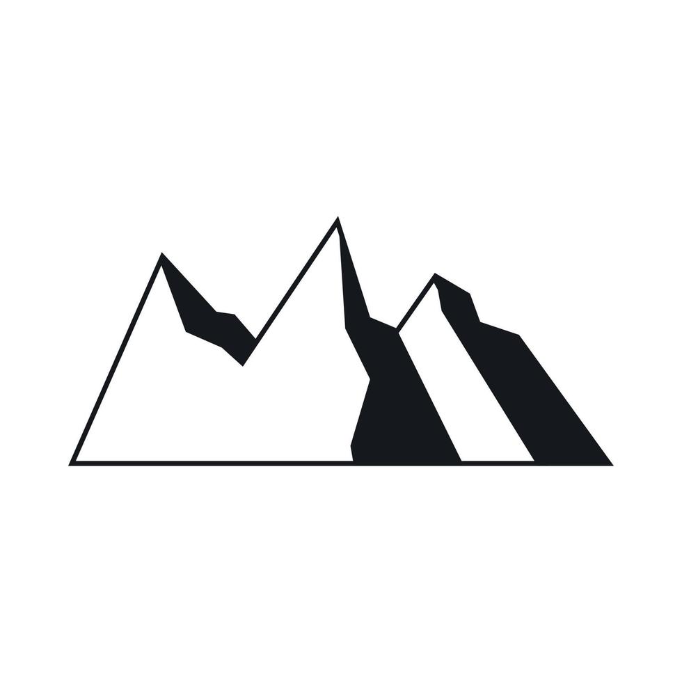 Mountains icon, simple style 14621677 Vector Art at Vecteezy