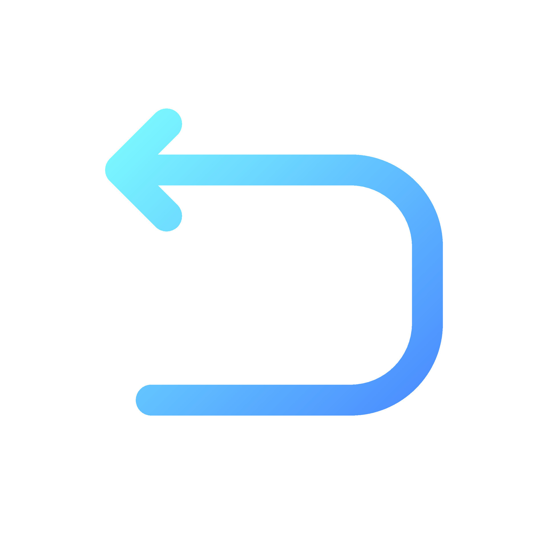 Backward Arrow Pixel Perfect Gradient Linear Ui Icon Previous Page Control Panel Element Line