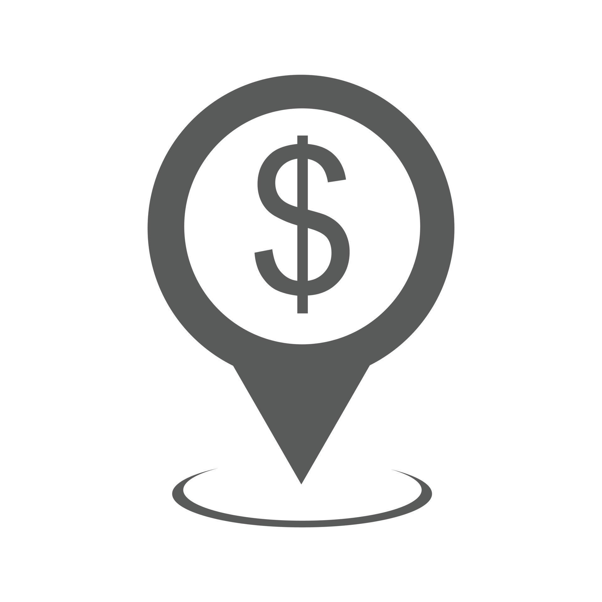 Bank map pointer icon vector simple 14622331 Vector Art at Vecteezy