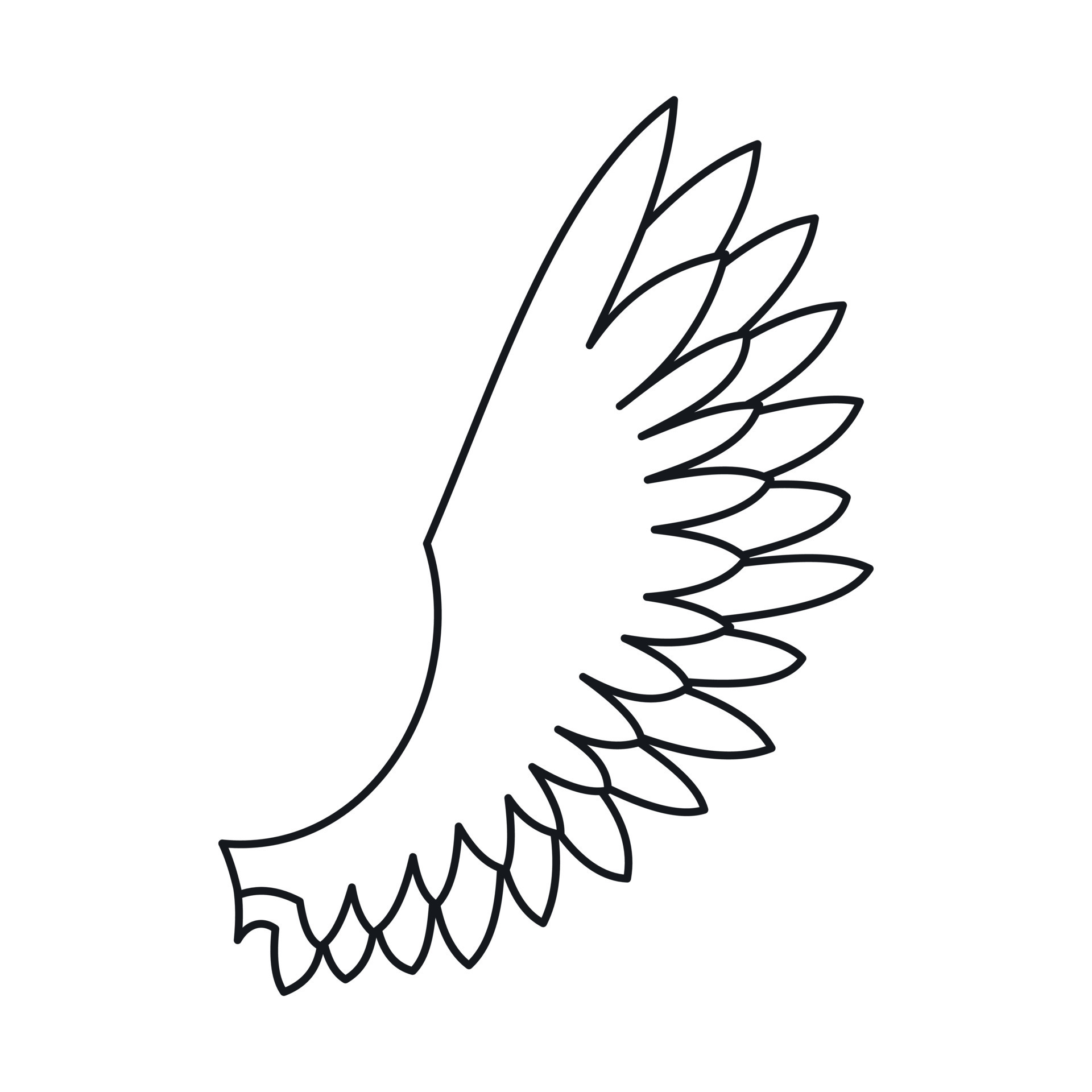 Wing icon, outline style 14622984 Vector Art at Vecteezy Wing icon, outline style 14622984 Vector Art at Vecteezy