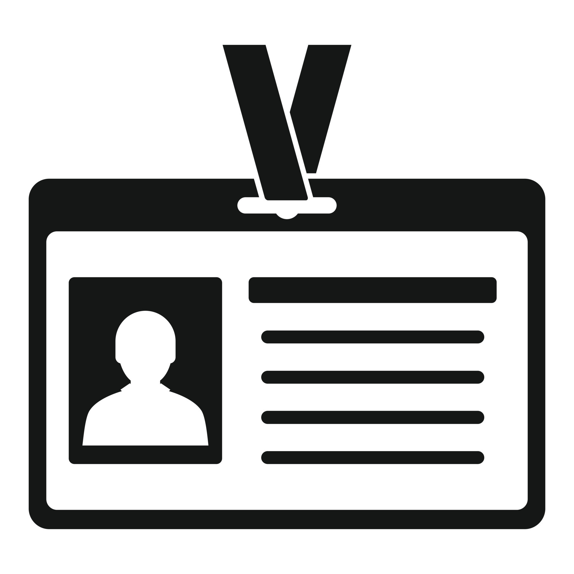 Id Badge Icon Simple Style 14623117 Vector Art At Vecteezy