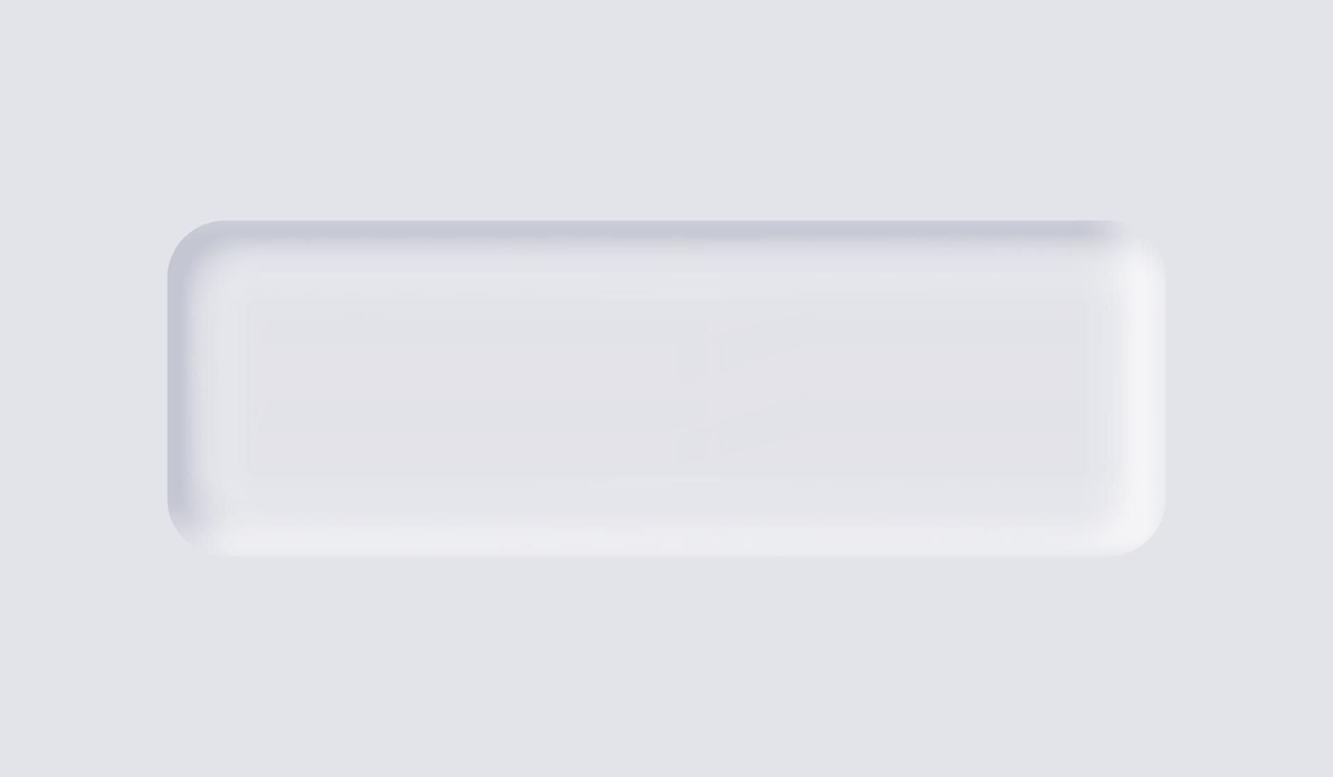 White Neumorphism Soft Ui Design For Web Design Application Ui And More Blank Button Vector