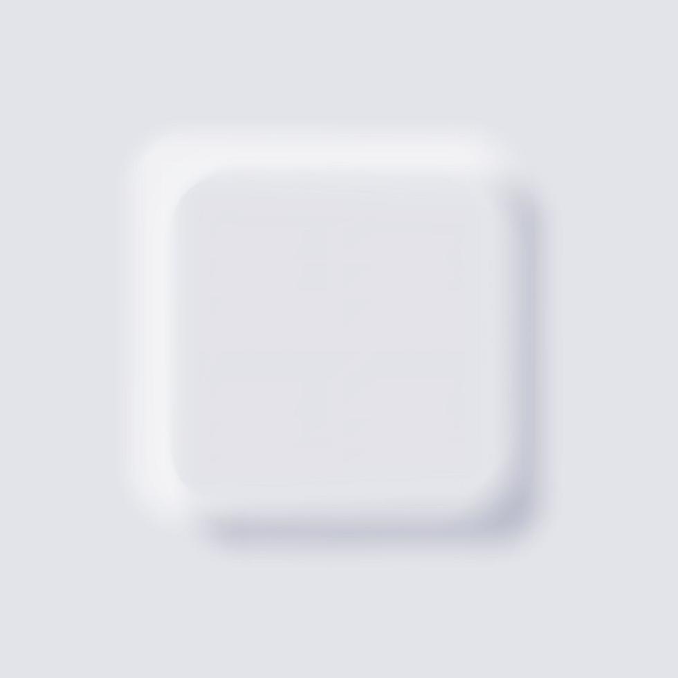 White Neumorphism Soft Ui Design For Web Design Application Ui And More Blank Button Vector