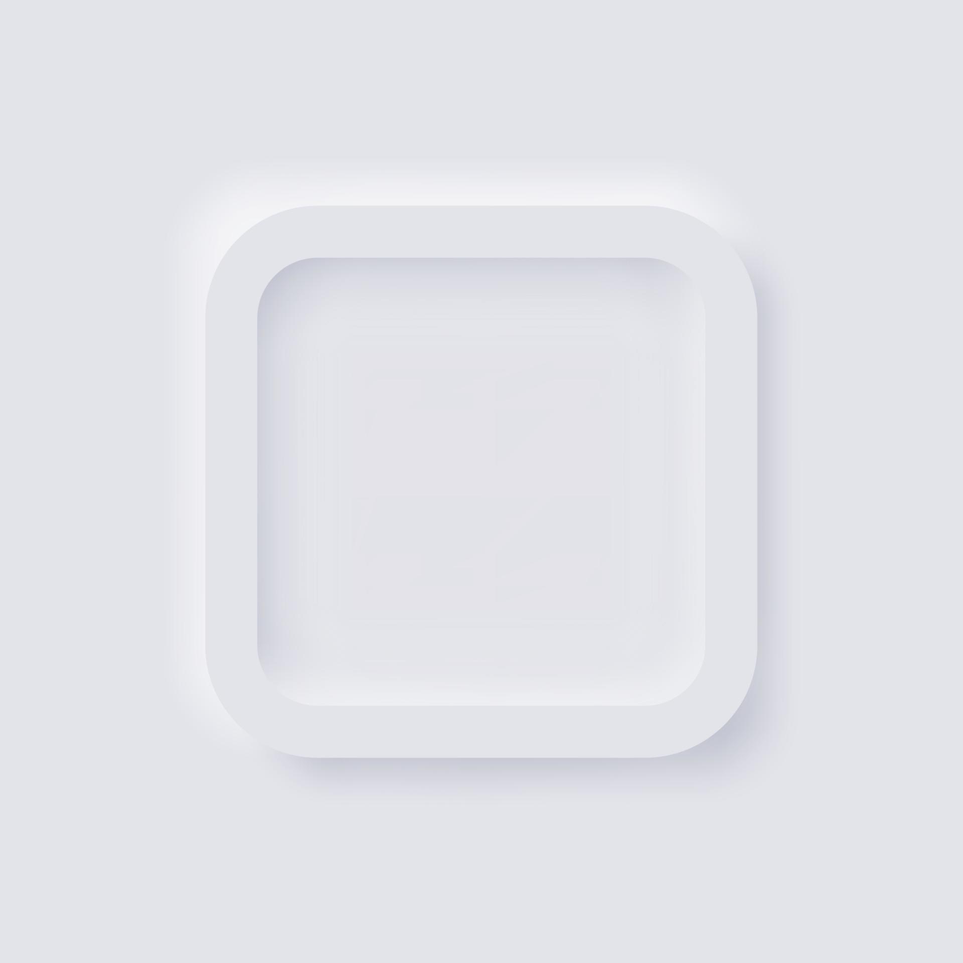 White Neumorphism soft UI Design for Web design, Application UI and more, Blank button, Vector ...
