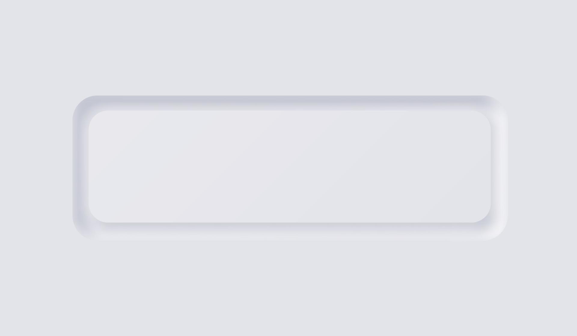 White Neumorphism Soft Ui Design For Web Design Application Ui And More Blank Button Vector