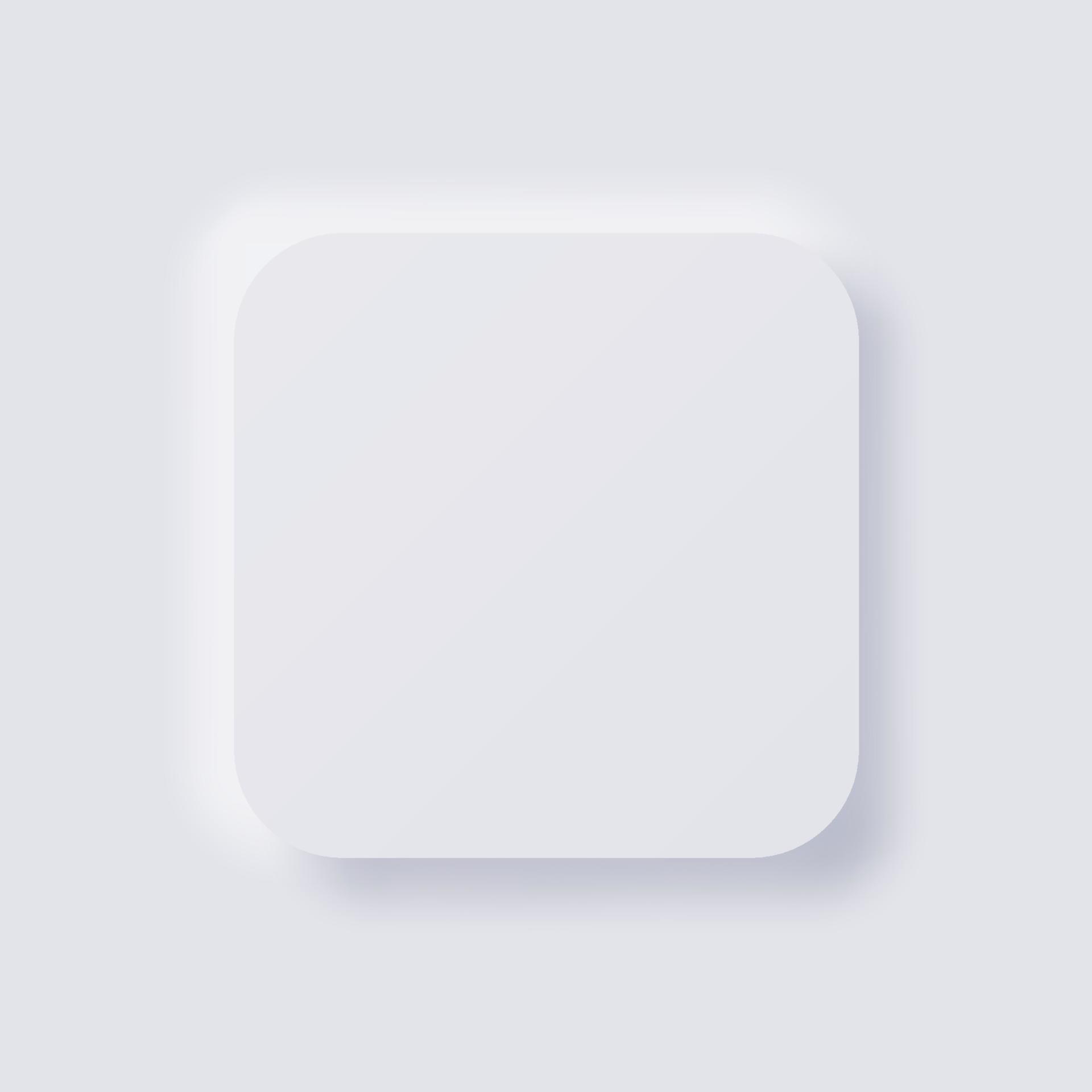 White Neumorphism soft UI Design for Web design, Application UI and more, Blank button, Vector ...