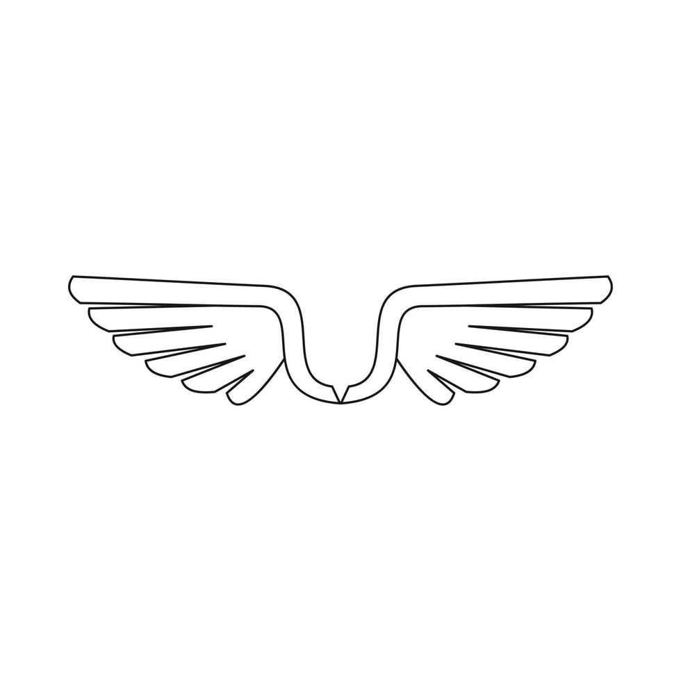 Wing icon, outline style 14624691 Vector Art at Vecteezy Wing icon, outline style 14624691 Vector Art at Vecteezy