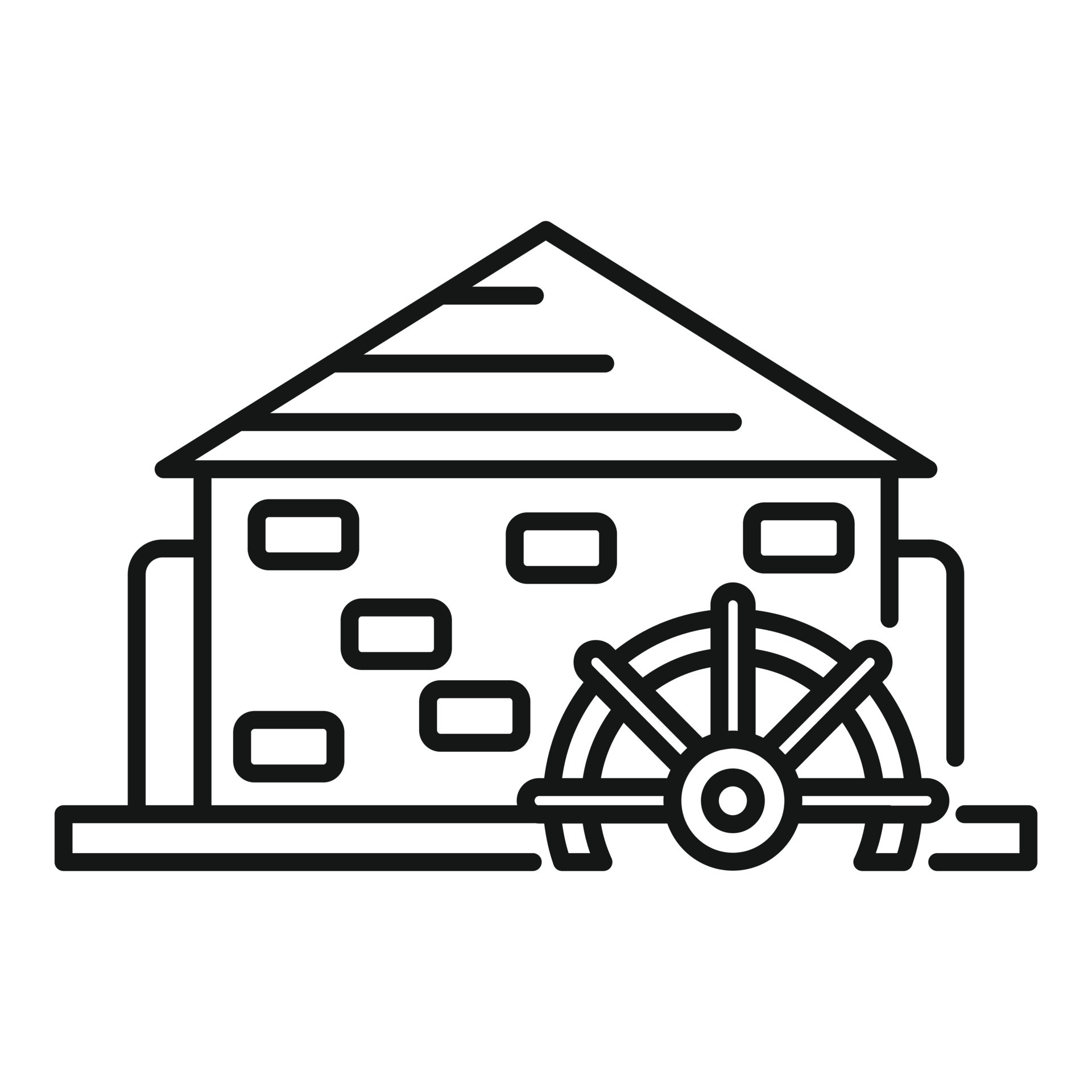 Turbine Water Mill Icon Outline Style 14624724 Vector Art At Vecteezy