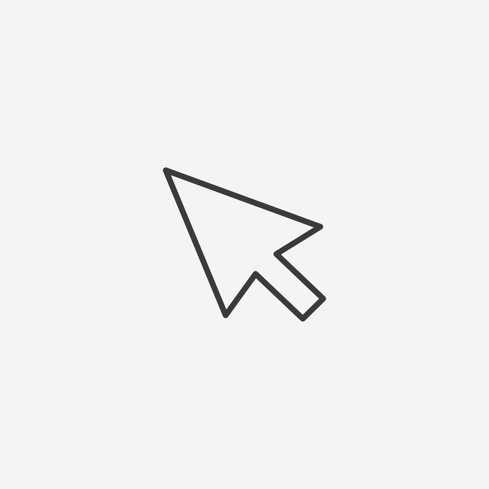 Select Mouse Cursor Click Arrow Pointer Icon Vector Isolated