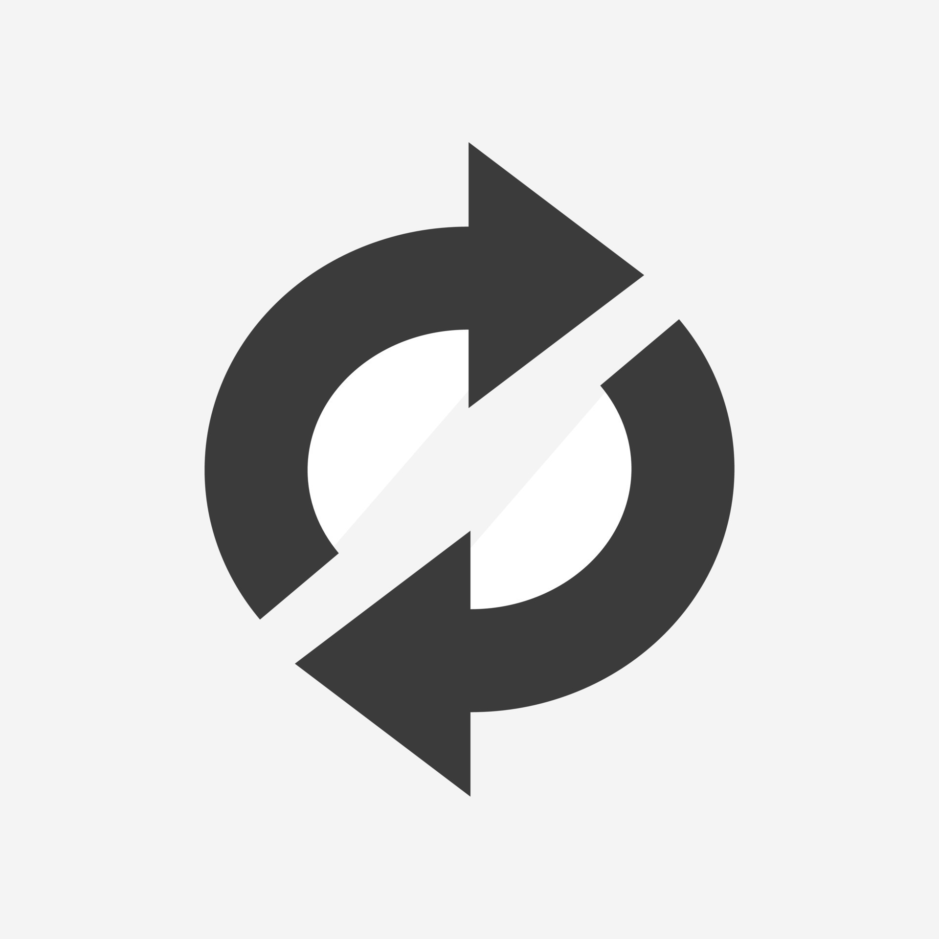 Reload Refresh Arrow Direction Rotate Icon Vector Isolated Symbol