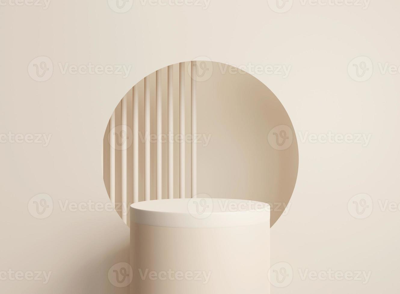 3D background scene with podium. Minimal product display mockup with geometric shape object. 3D ...