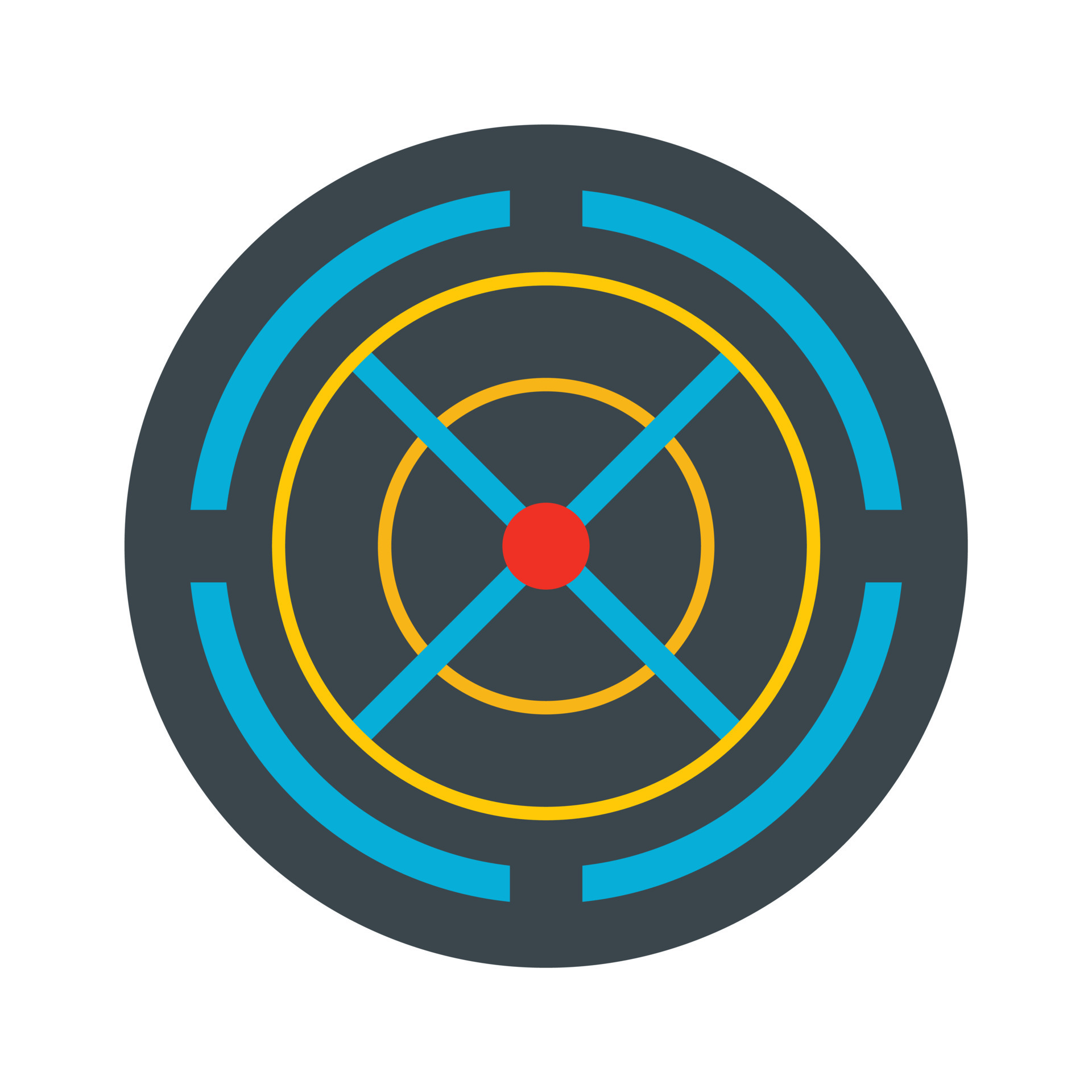 icono de puntería de pistola roja, estilo plano 14628022 Vector en Vecteezy