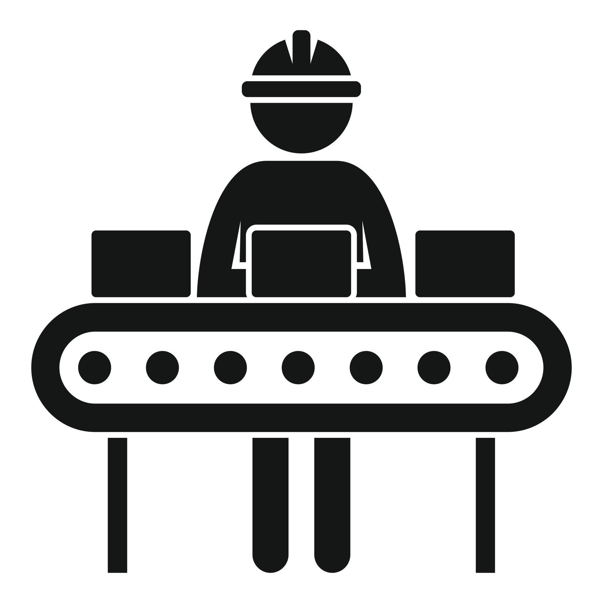 Labor assembly line icon, simple style 14629724 Vector Art at Vecteezy