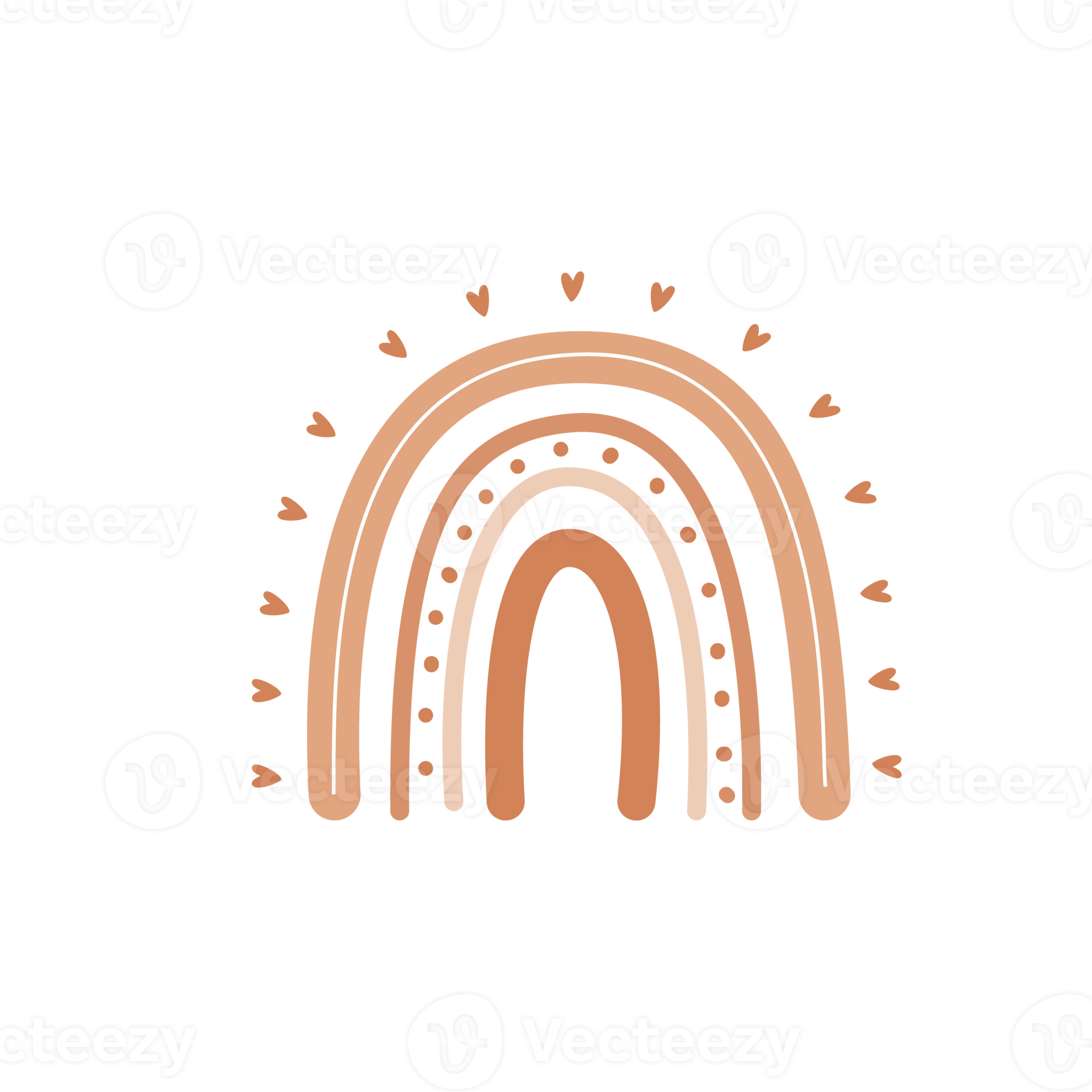 boho rainbow. pastel hand painted rainbow for nursery wall decoration ...