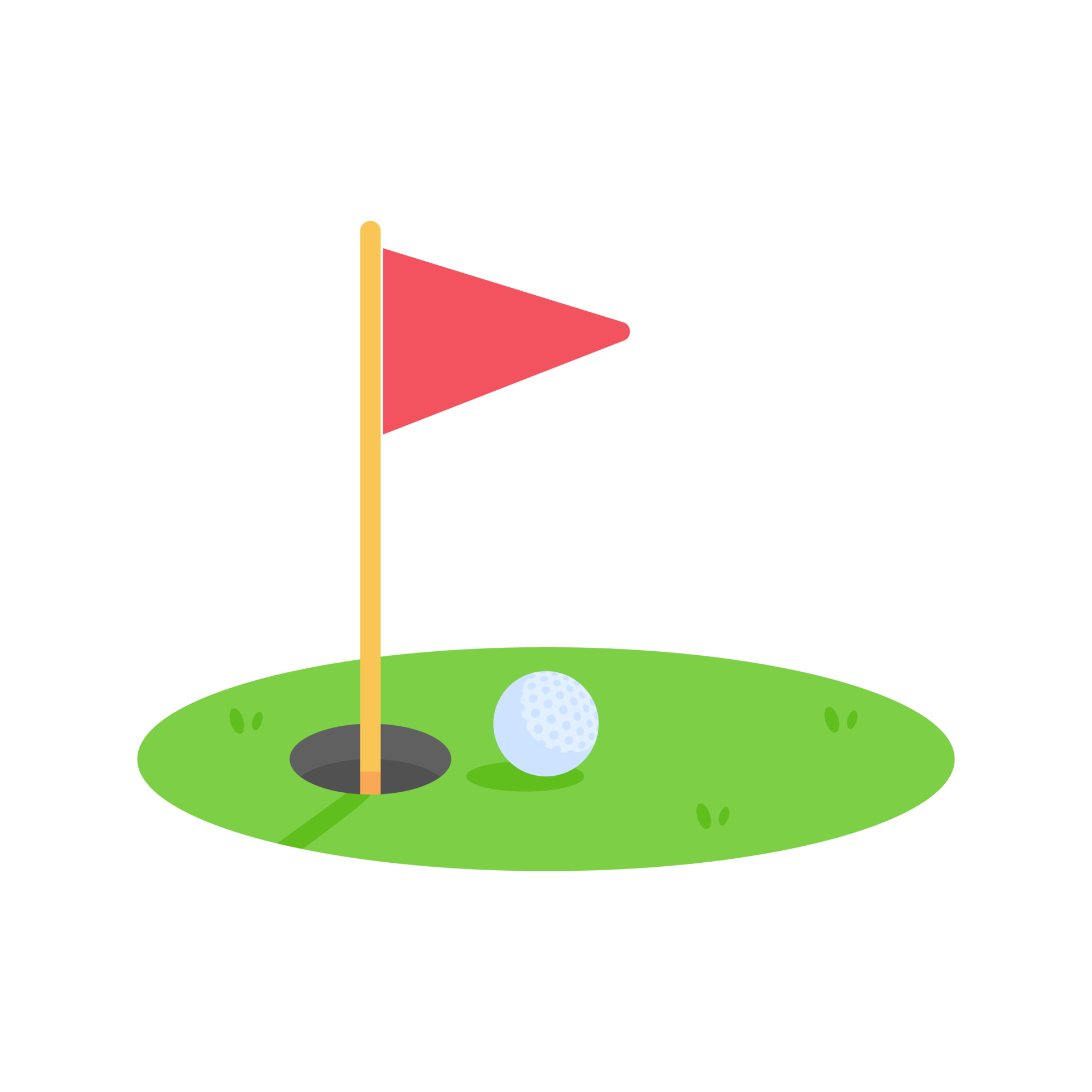 Golf Clubs And Balls For Sporting Events On The Grass 14630756 Png
