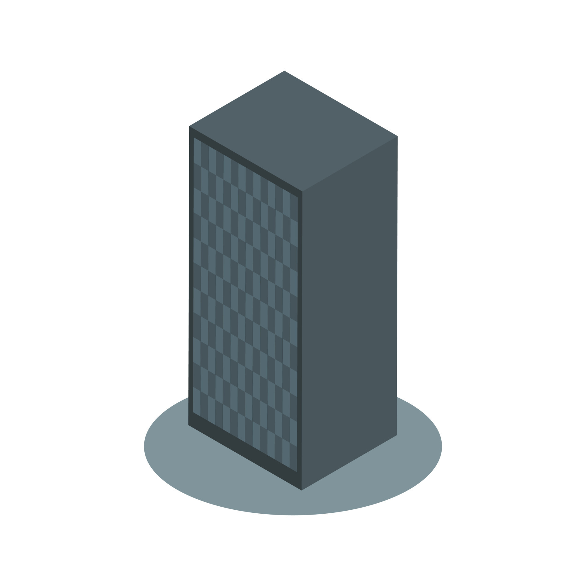 Building icon design with isometric style in 3d shape 14633933 Vector ...