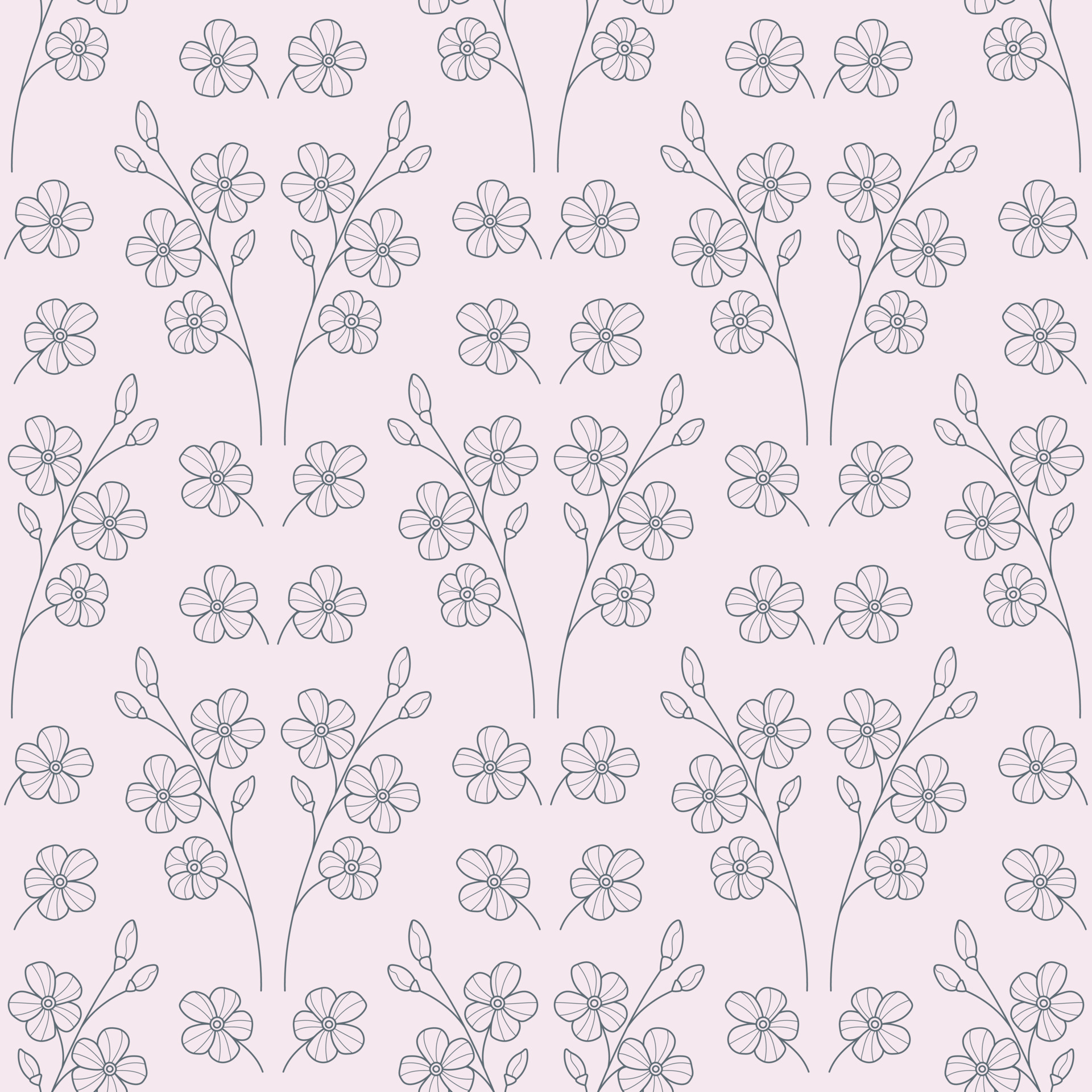 Floral repeat pattern, vector background 14634039 Vector Art at Vecteezy