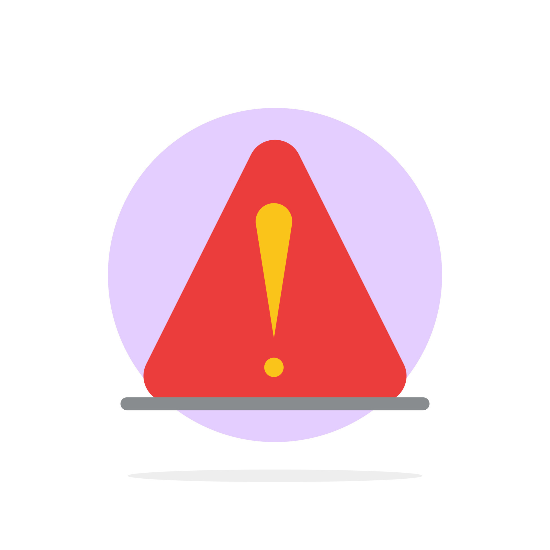 Alert Danger Warning Logistic Abstract Circle Background Flat Color