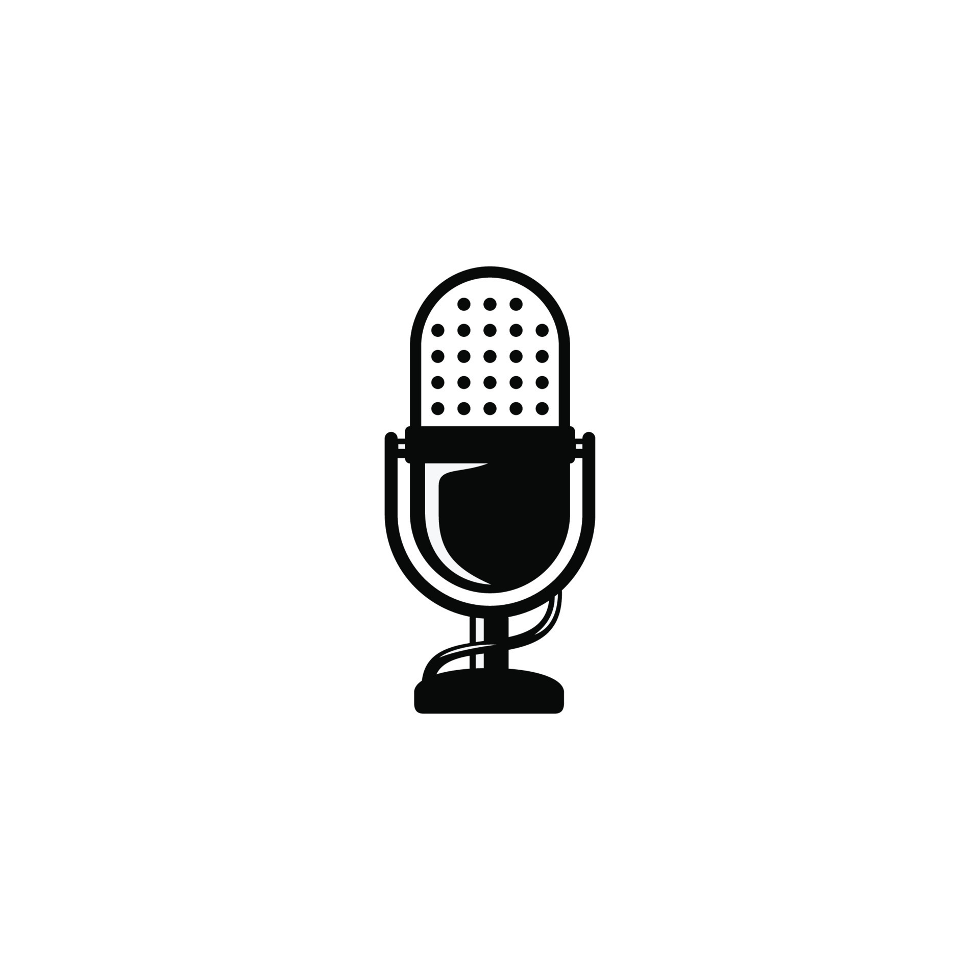 Microphone simple flat icon vector 14635030 Vector Art at Vecteezy Microphone simple flat icon vector 14635030 Vector Art at Vecteezy