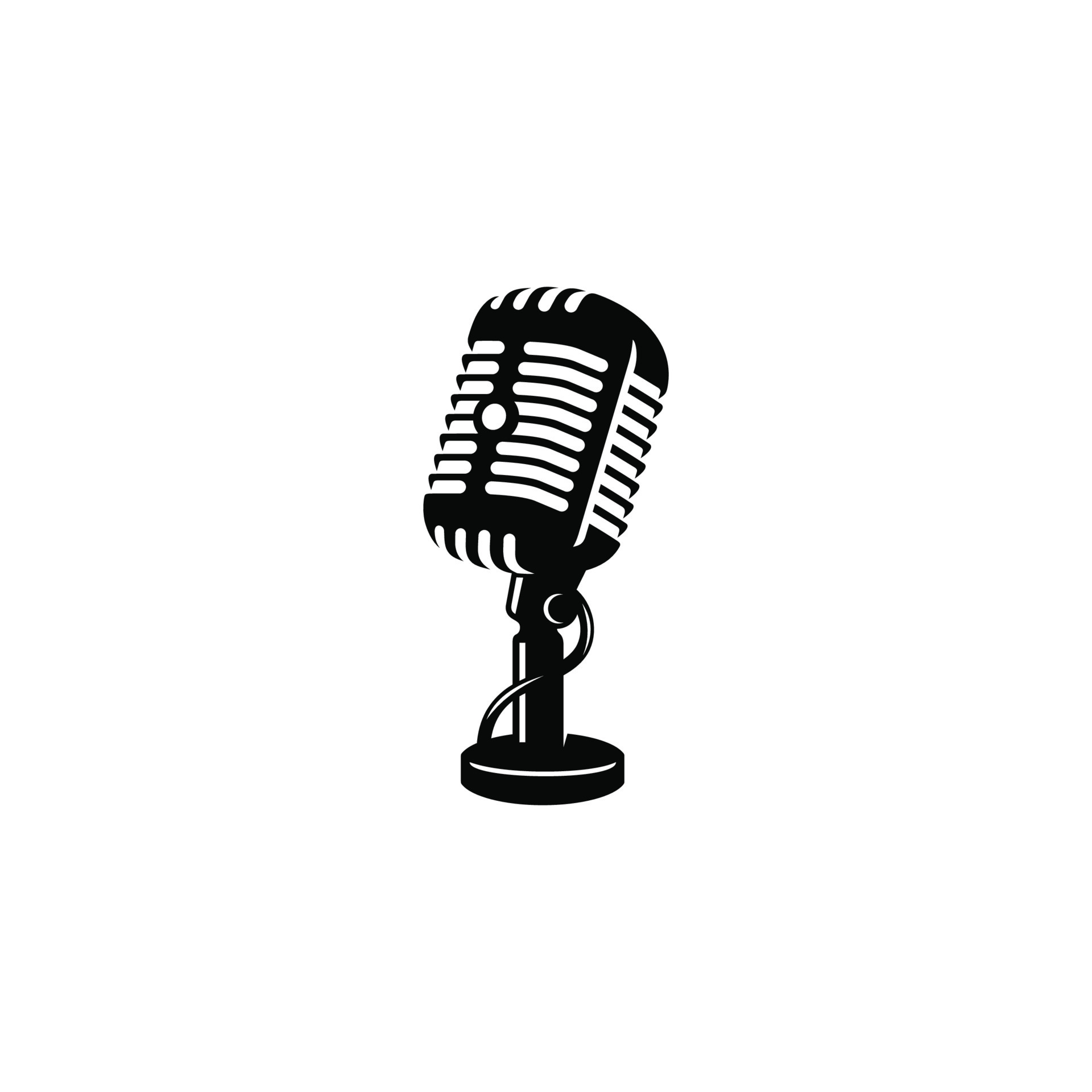 Microphone simple flat icon vector 14635032 Vector Art at Vecteezy Microphone simple flat icon vector 14635032 Vector Art at Vecteezy