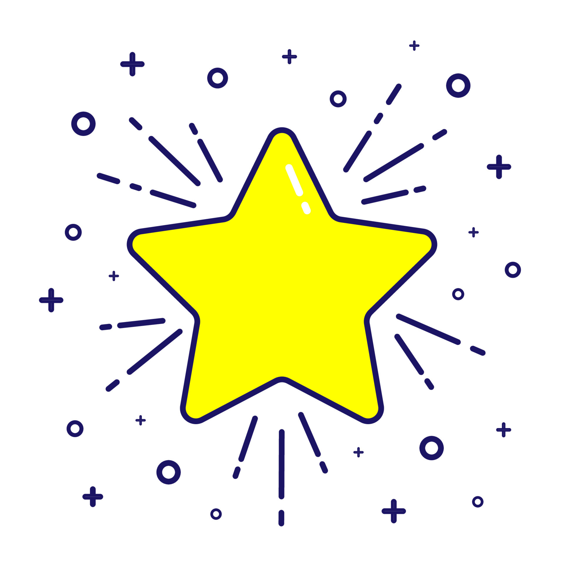 Sparkling star icon on white background 14635892 Vector Art at Vecteezy