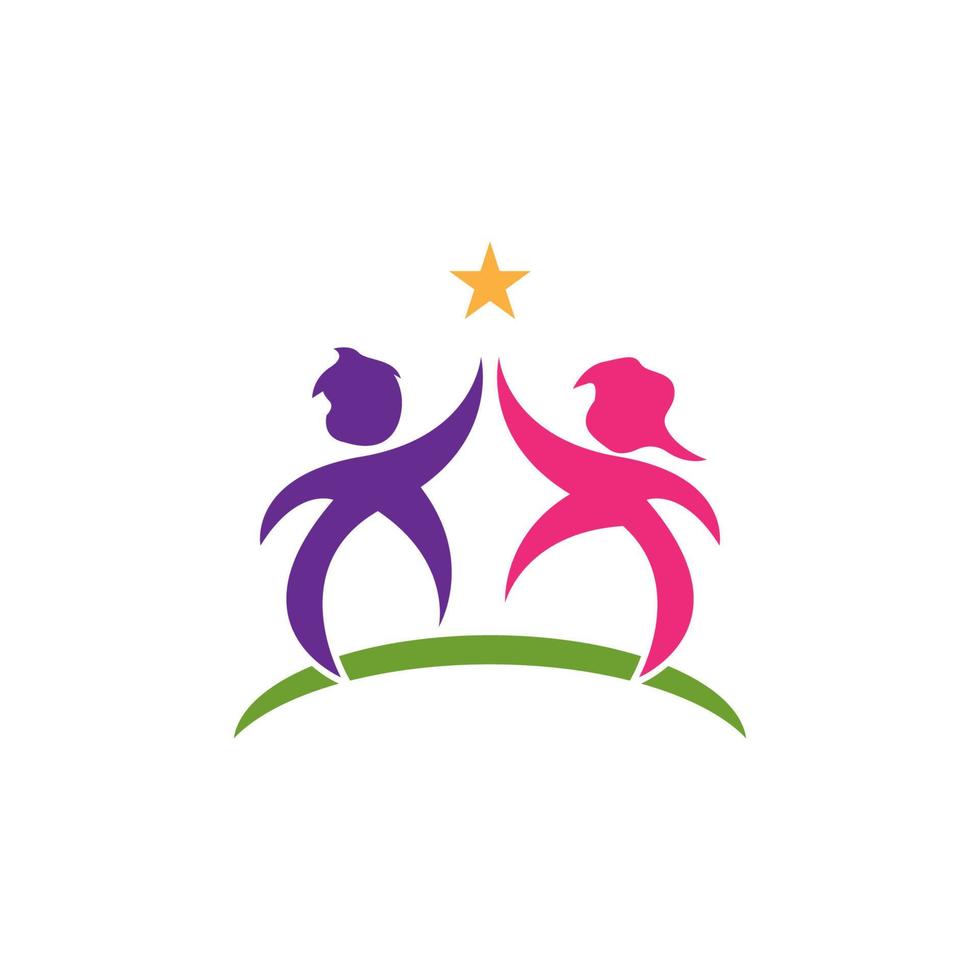 Happy Kids Logo Vector Template Illustration 14636191 Vector Art at ... Happy Kids Logo Vector Template Illustration 14636191 Vector Art at ...