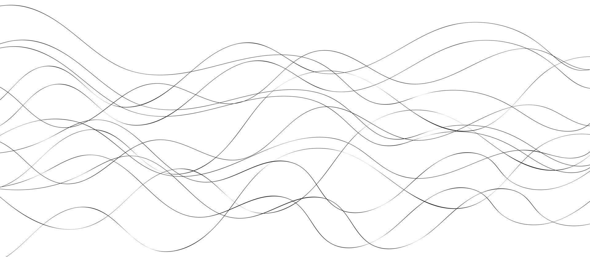 Curve wave seamless pattern. Thin line wavy abstract vector background ... Curve wave seamless pattern. Thin line wavy abstract vector background ...