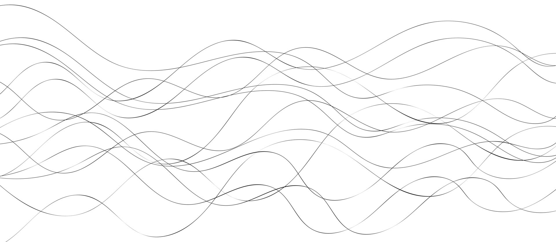 Curve Wave Seamless Pattern Thin Line Wavy Abstract Vector Background 14636949 Vector Art At