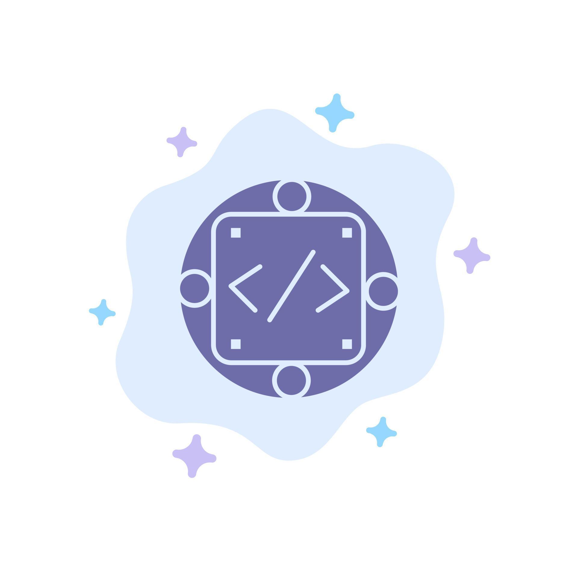Code Custom Implementation Management Product Blue Icon On Abstract Cloud Background 14637767