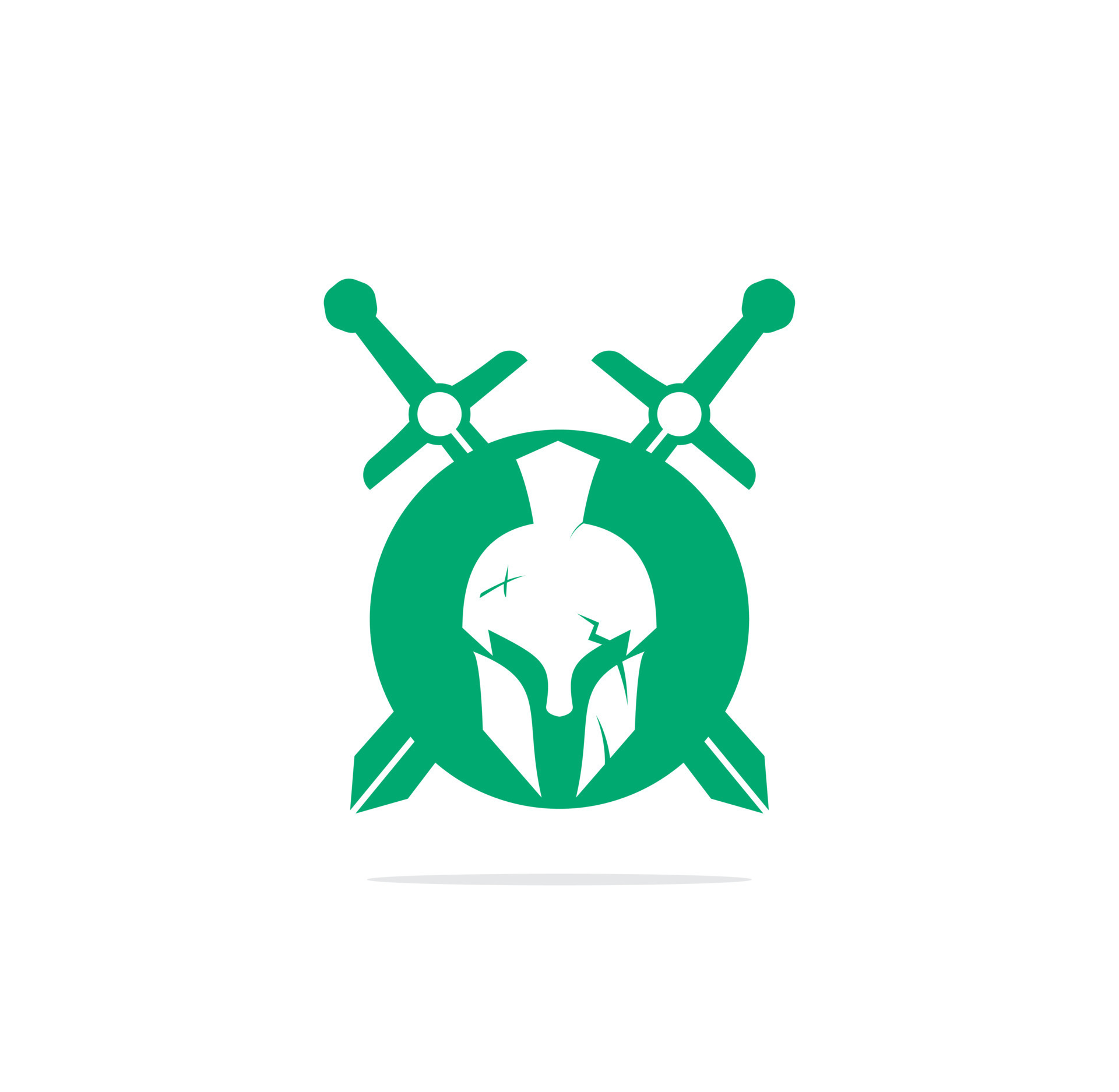 Spartan helmet with crossed swords and lettering Warrior. Spartan ... Spartan helmet with crossed swords and lettering Warrior. Spartan ...
