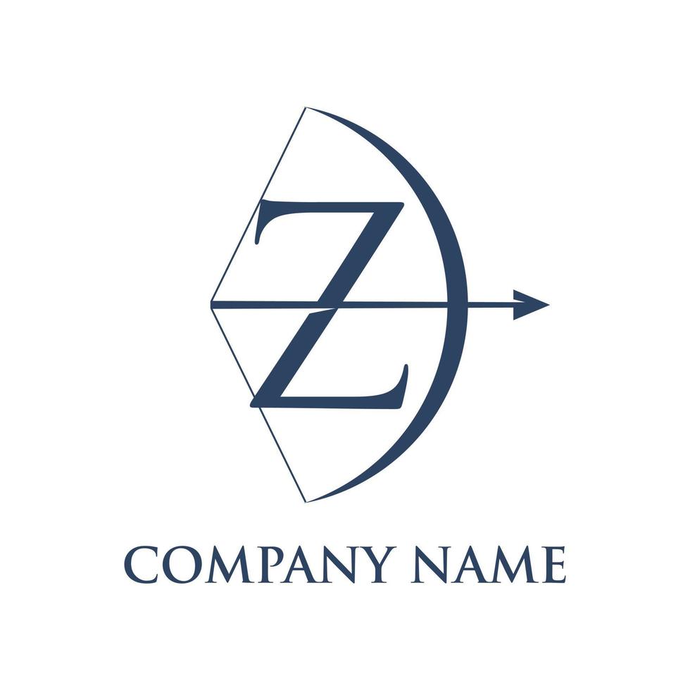 Initial Z Bow logo 14638708 Vector Art at Vecteezy